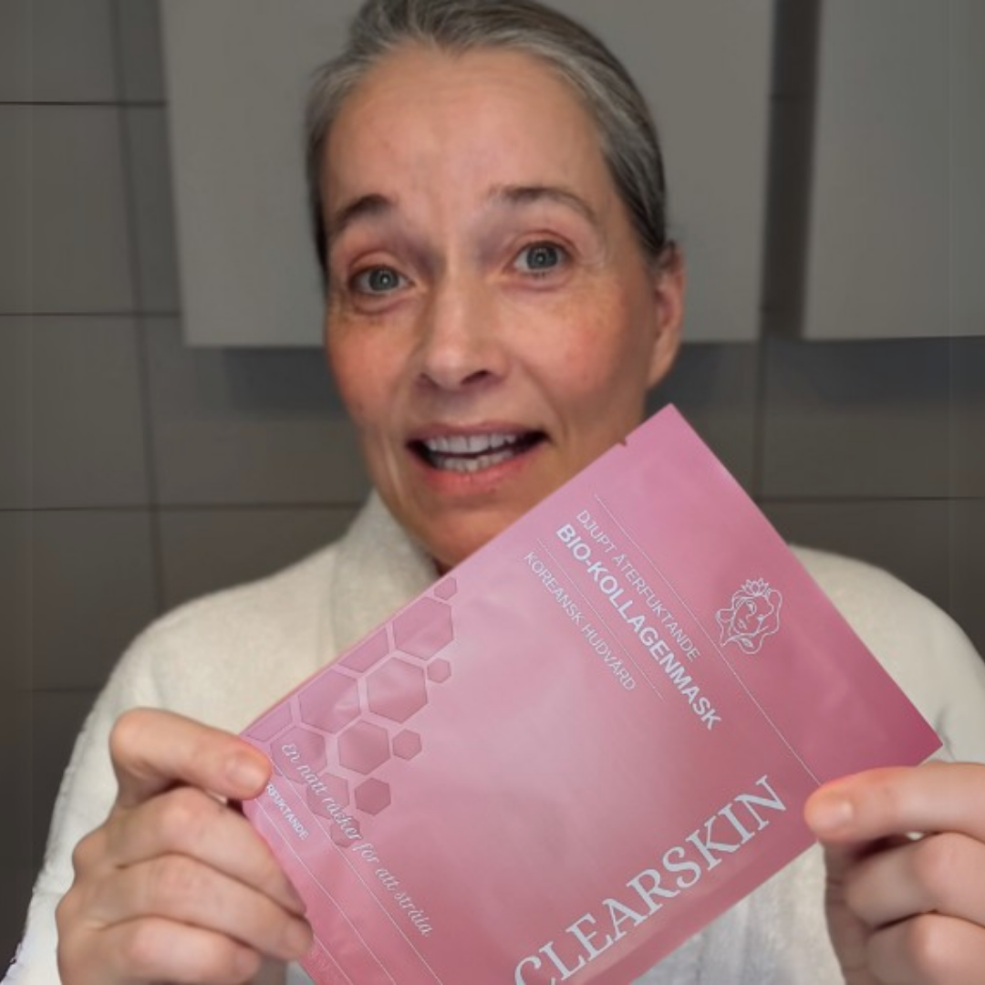 Djupt Återfuktande Bio-Kollagenmask - Clearskin – Clearskin Sverige