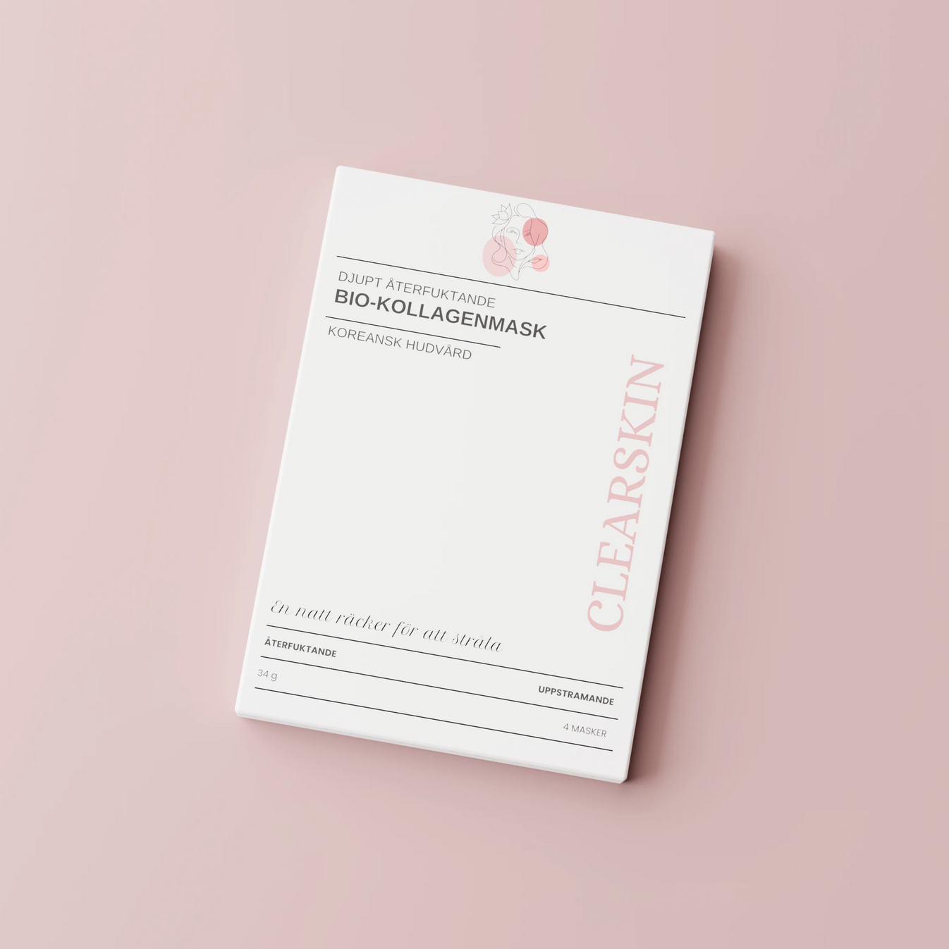 Djupt Återfuktande Bio-Kollagenmask - Clearskin